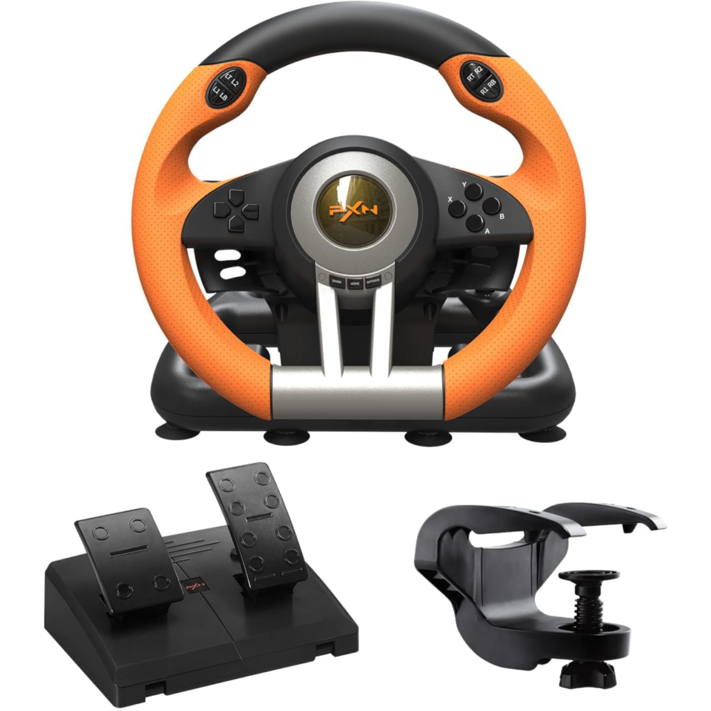 PXN V3 Pro Racing Steering Wheel 180° and Pedals Gear Shifter ...