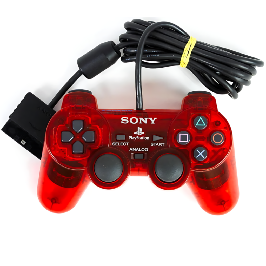 PlayStation 2 (PS2) Wired Dualshock 2 Controller (Solid or Transparent ...